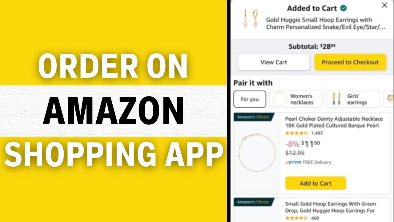 How to Order on Amazon Shopping App (Step-By-Step Tutorial) - YouTube