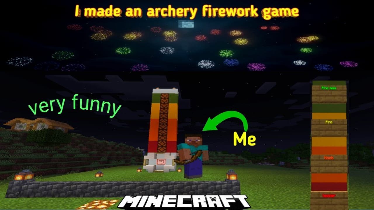 How to build bullseye bow minigame in minecraft.... - YouTube