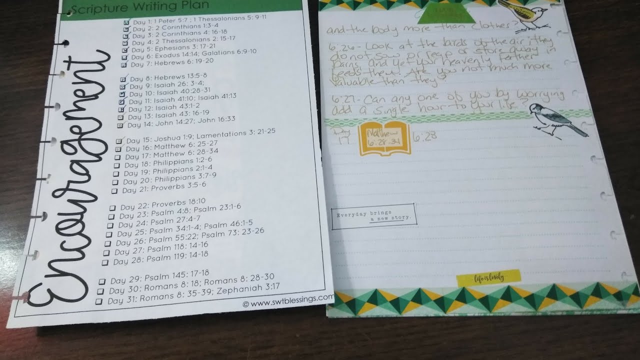 Day 16: Daily Scripture Writing March 2019 - YouTube