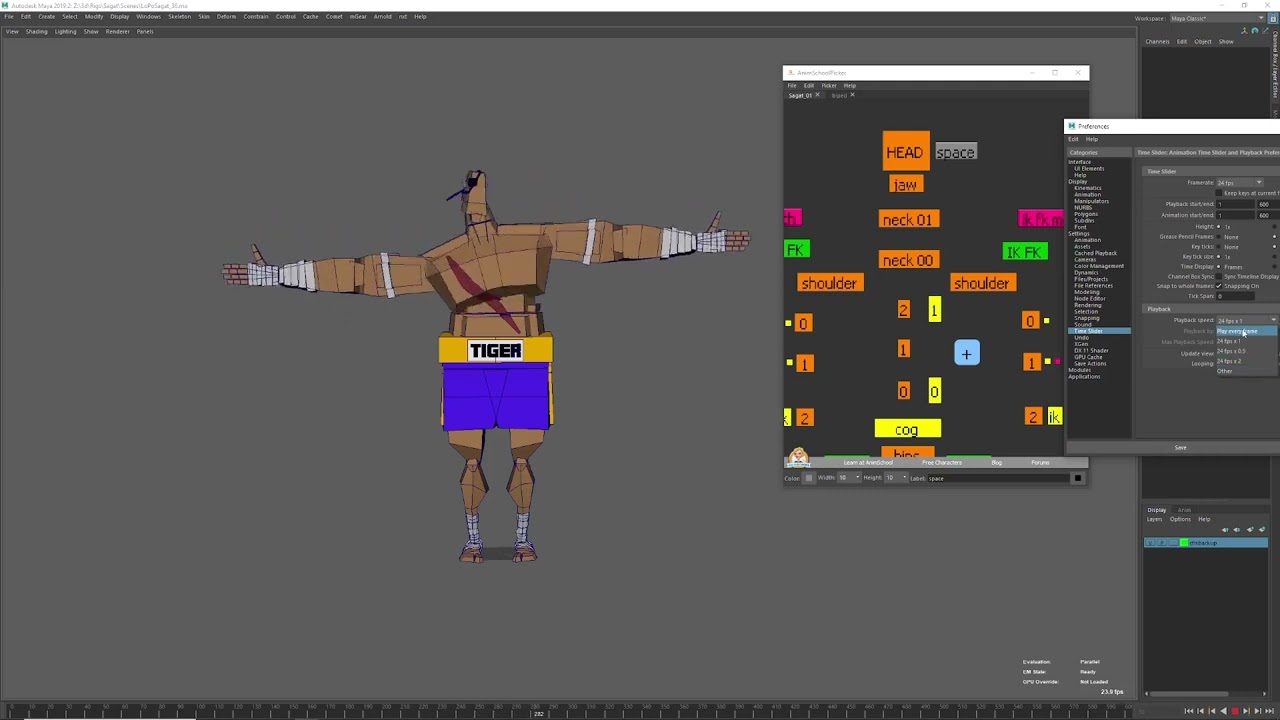 LowPo Sagat. mGear's "chain_spring01" component - YouTube