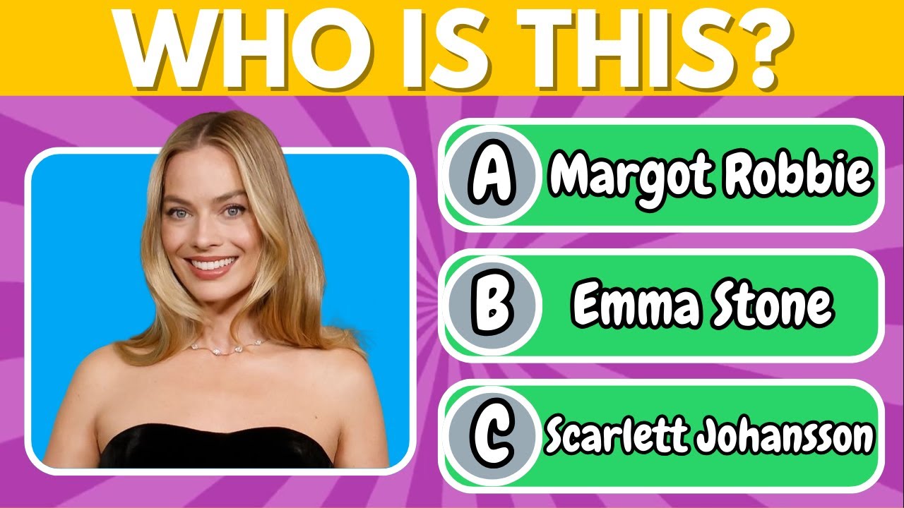 Celebrity Guessing Challenge! Test Your Knowledge with Three Options ...
