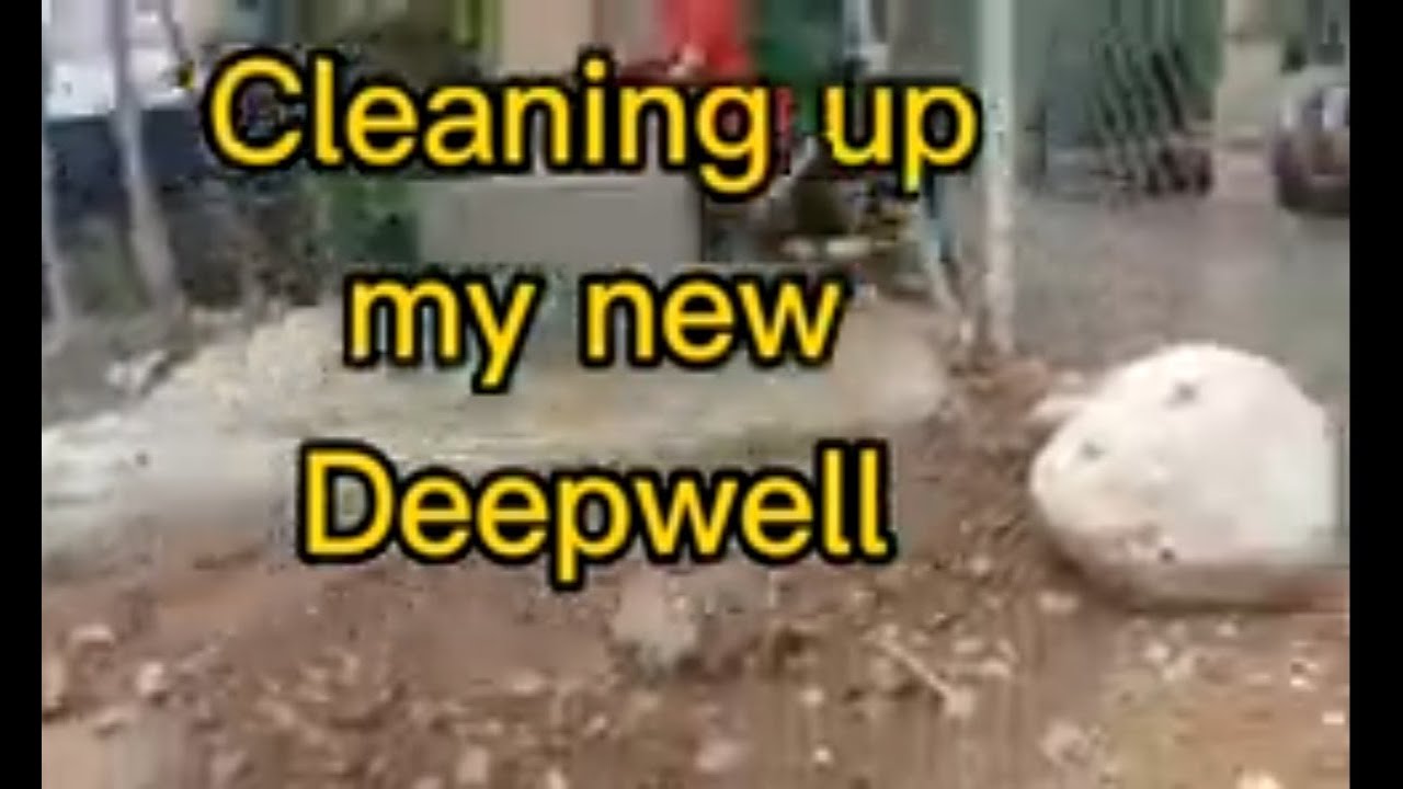 Cleaning up my new made deepwell - YouTube