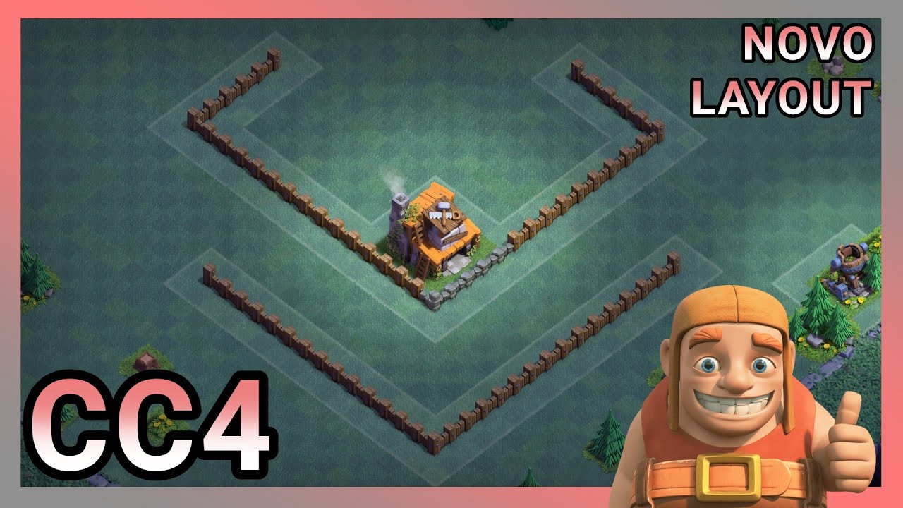 Clash of Clans - NOVO MELHOR LAYOUT CC4 ANTI ESTRELAS - NEW BEST BH4 ...