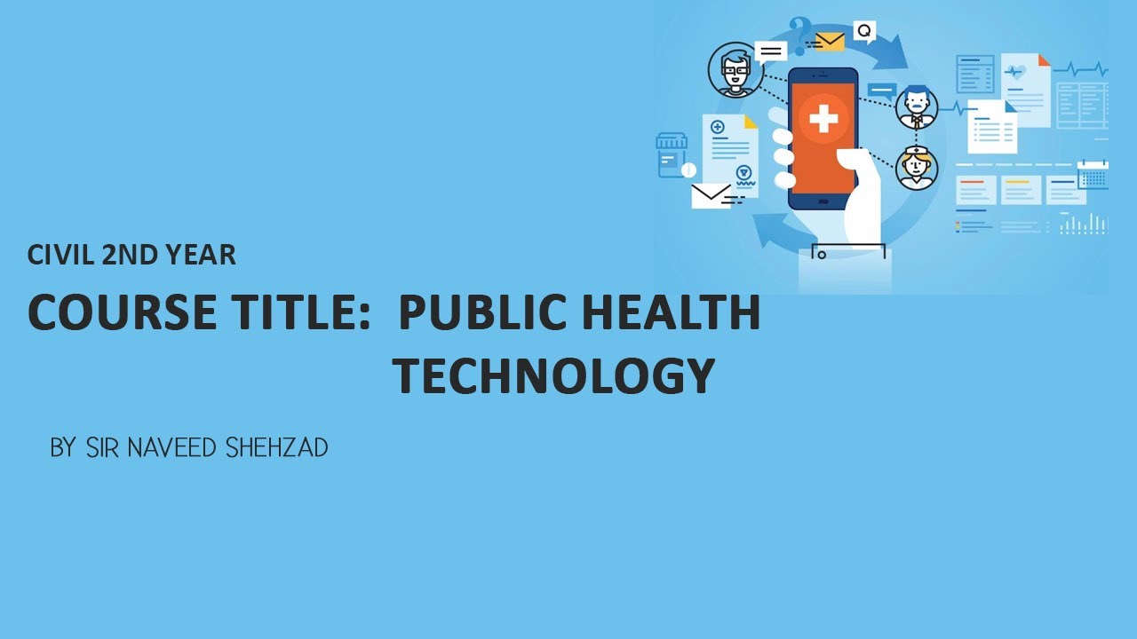 Lecture # 1 Public Health Technology (DAE Civil 2nd Year) - YouTube