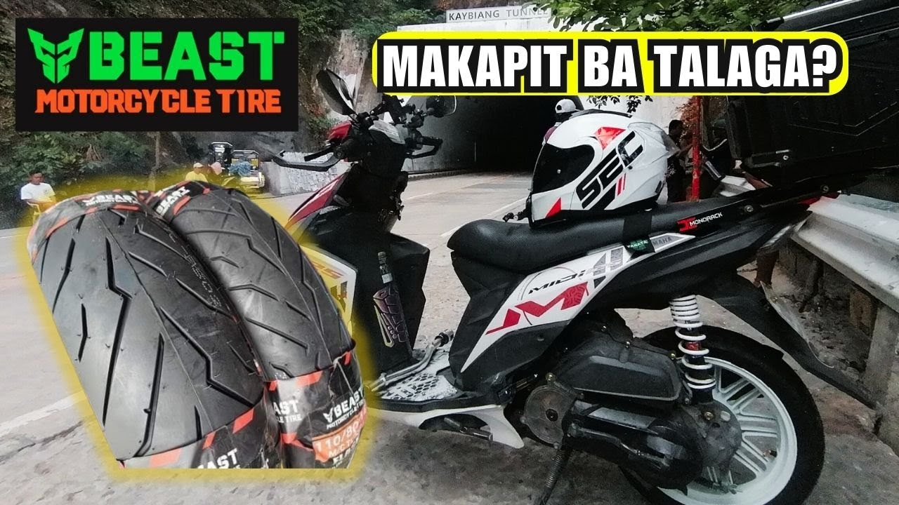 Beast Tires Review on Mio i 125 | Kaybiang Tunnel Ride - YouTube