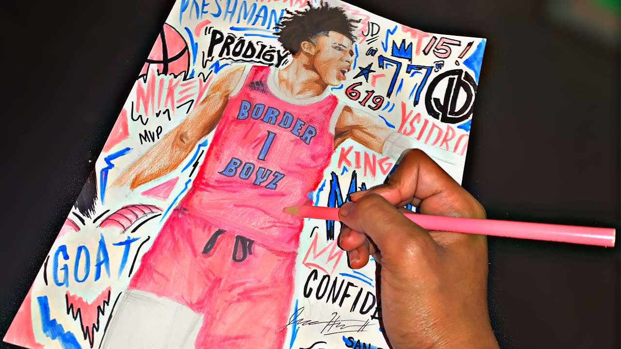 Drawing Mikey Williams | JD Heard - YouTube