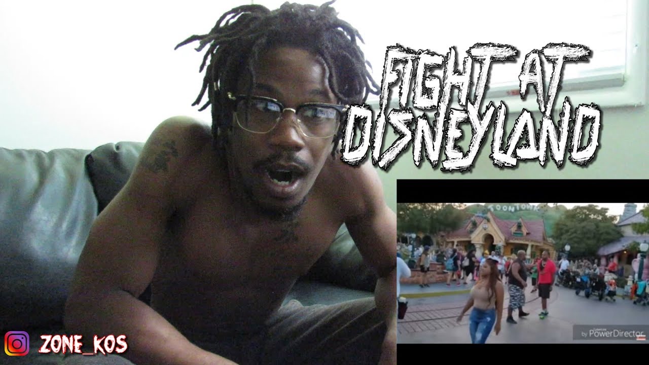 Fight at DisneyLand ToonTown??? FULL FIGHT Reaction video - YouTube