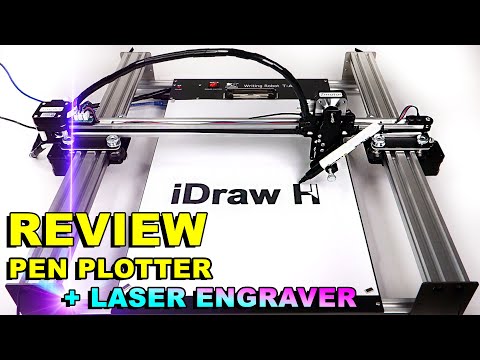 REVIEW & TUTORIAL - iDraw H Pen Plotter with Laser Engraver  by UUNA TEK® (XY Drawing Machine)