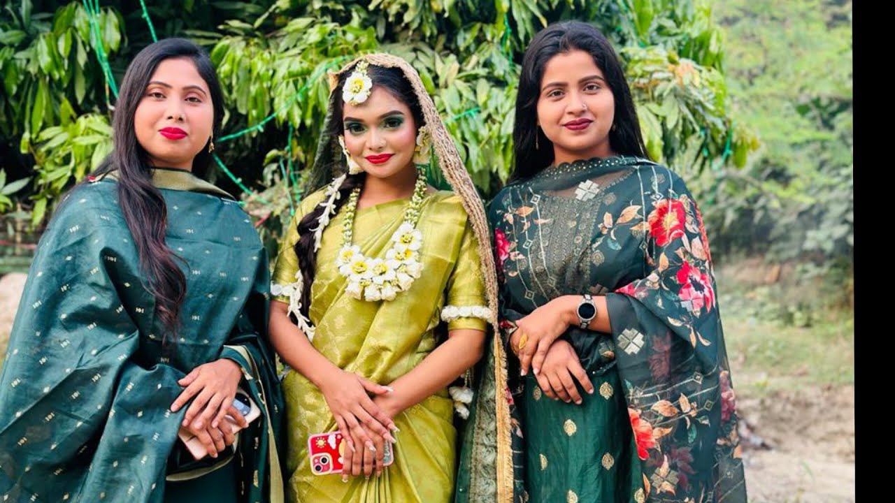 আলহামদুলিল্লাহ তানজিলার মেহেদির অনুষ্ঠানের আয়োজন শুরু হলো/#queen ...