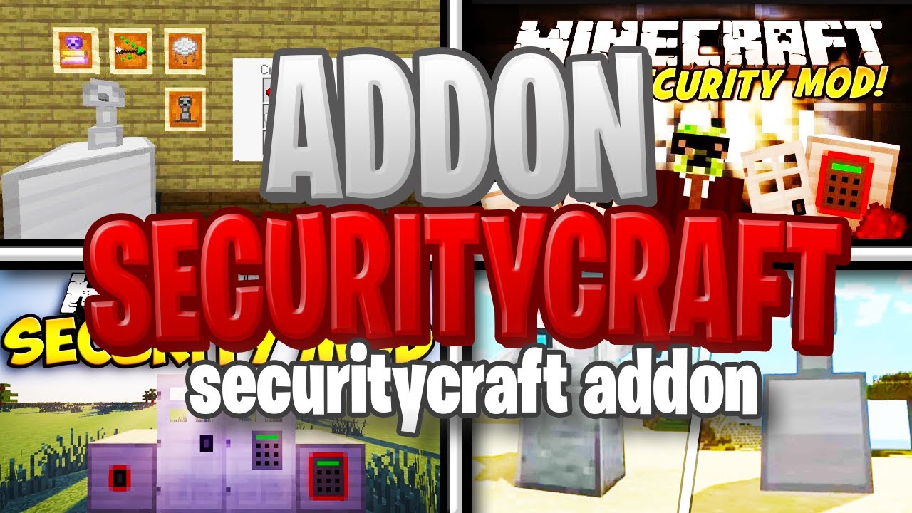 ADDON de SECURITY CRAFT para MINECRAFT PE 1.18 * security craft addon ...