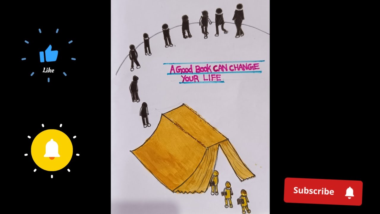 DIY:A GOOD BOOK CAN CHANGE YOUR LIFE|Easy drawing for kids#2024|# ...