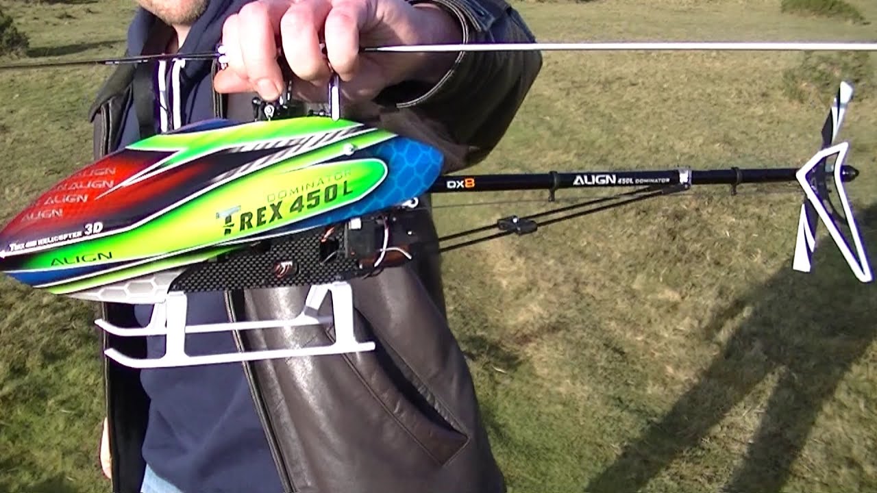 Align T-rex 450L Dominator 6s 2nd Flight - YouTube