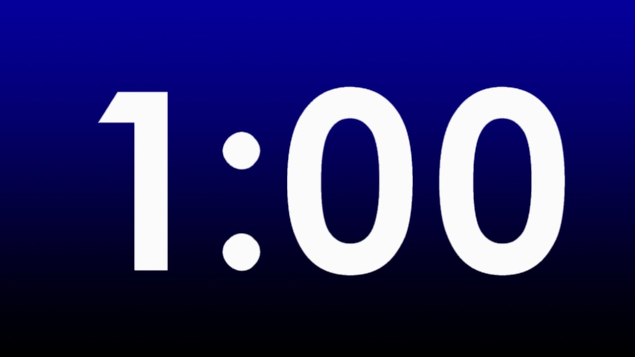 1 Minute Interval Timer | 20 Rounds | No Rest | Nonsense - YouTube