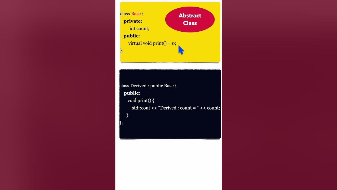 What Is Abstract Class In C Programming Interviewquestions Objectorientedprogramming Youtube