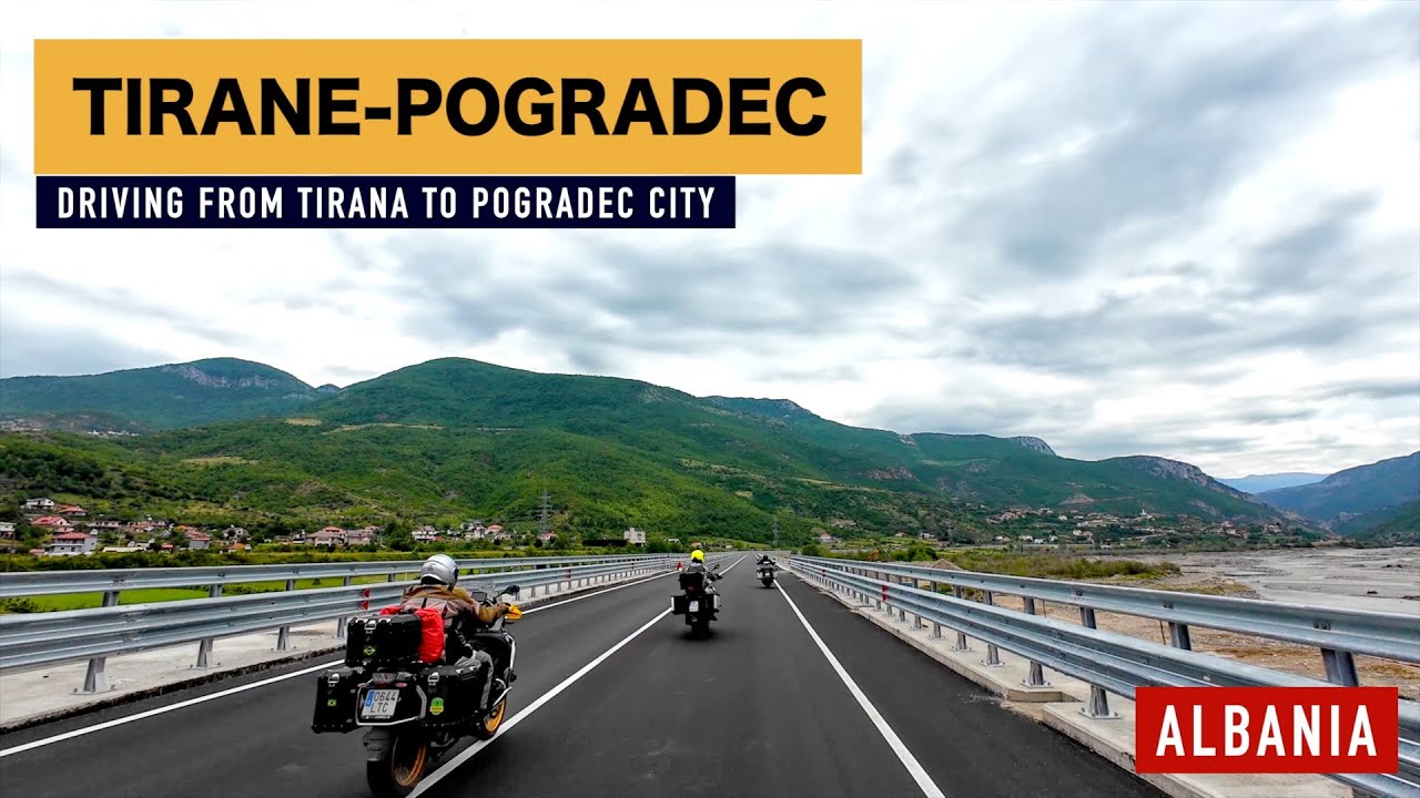 TIRANE - POGRADEC, DRIVING REAL TIME FROM TIRANA TO POGRADEC [4K] - YouTube