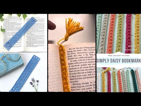 How to Make a Beautiful Yarn Bookmark for Book Lovers|Easy to Learn for ...