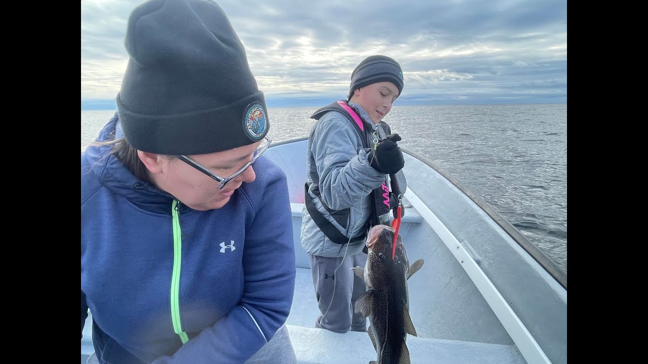 Family Cod Jigging (Splitting A Cod) + Partridges - YouTube