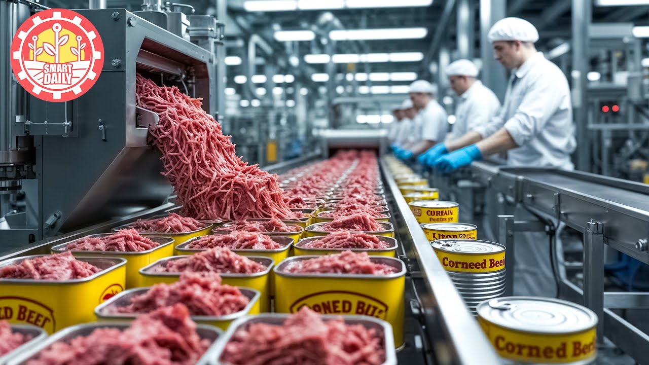 How Tons Of Corned Beef Is Actually Made | Inside The Factory Process ...