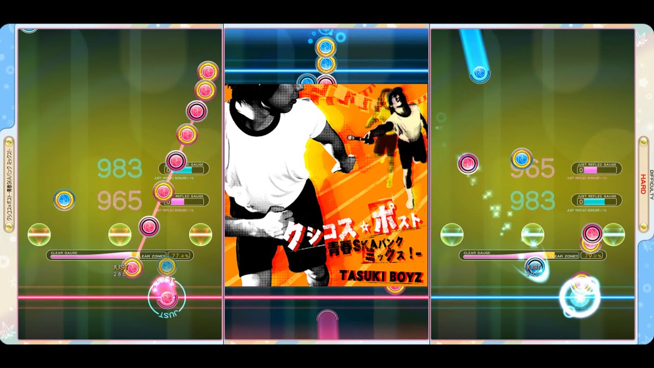 【REFLEC BEAT plus】 クシコス☆ポスト -青春SKAパンク ミックス！- (Hard 7) Full Combo + Double - YouTube