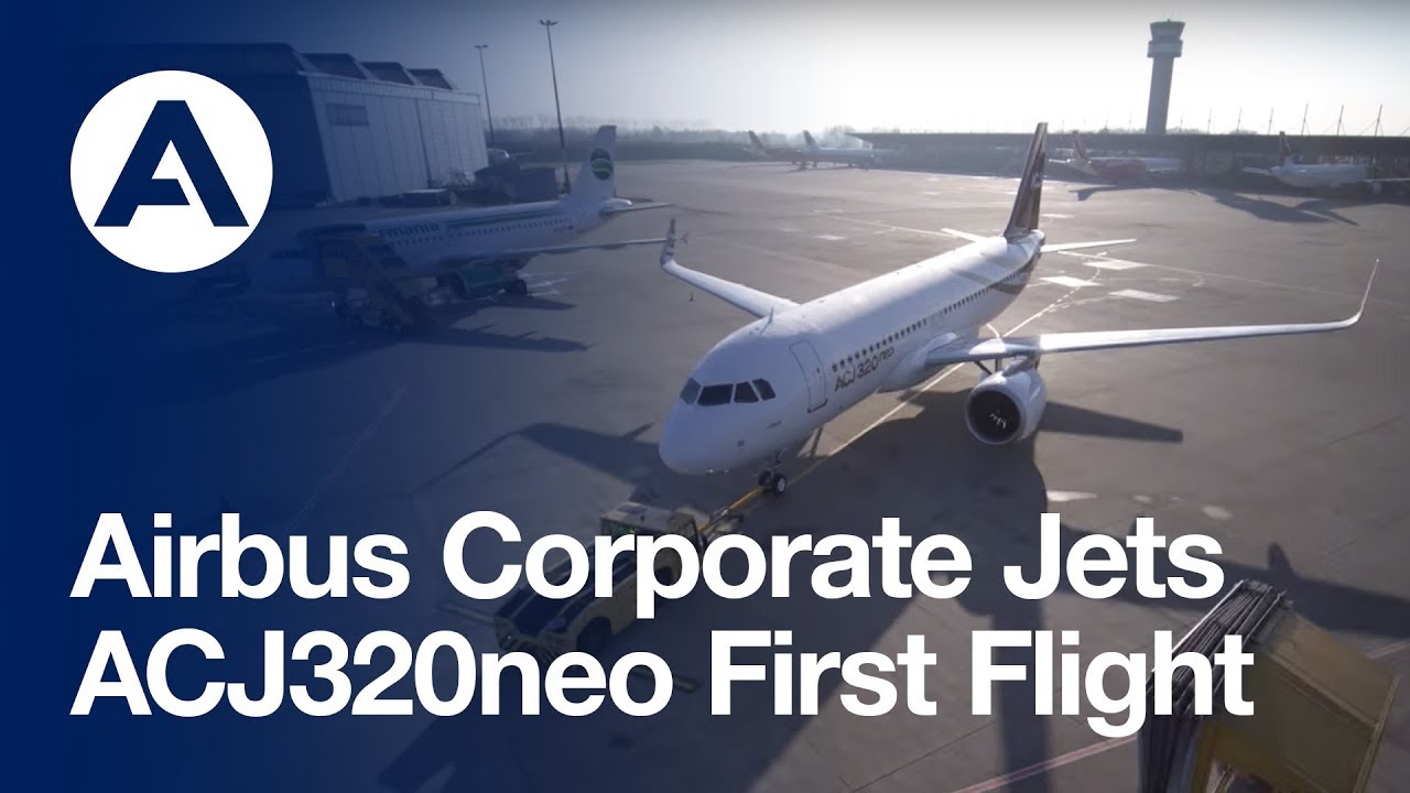 First ACJ320neo performs its first flight - YouTube