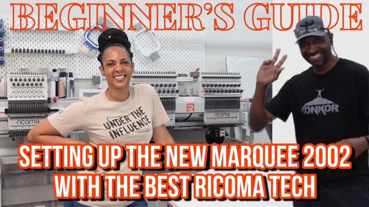 How To Set Up Your New Embroidery Machine | Threading, Tension, Hooping ...