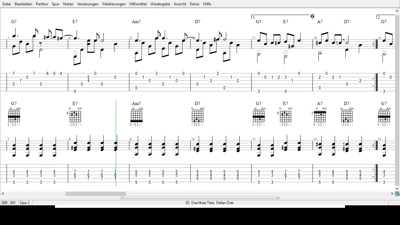 Stefan Oser - One more Time - Tabs - YouTube