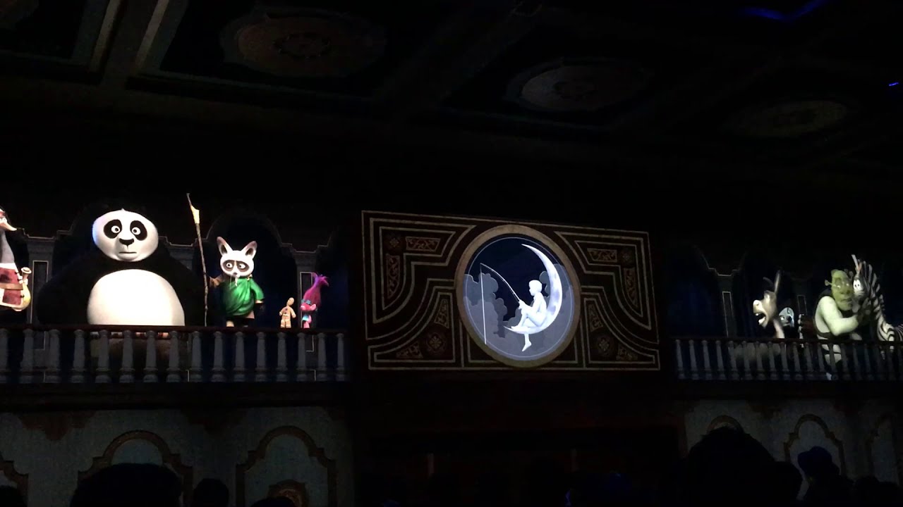 Dreamworks Theater preshow at Universal Studios Hollywood (2/14/2020 ...