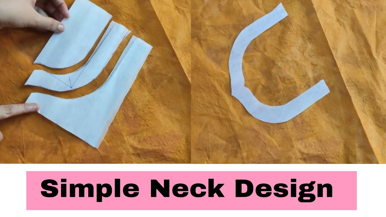 Simple neck design cutting and stitching || easy neck design || how to ...