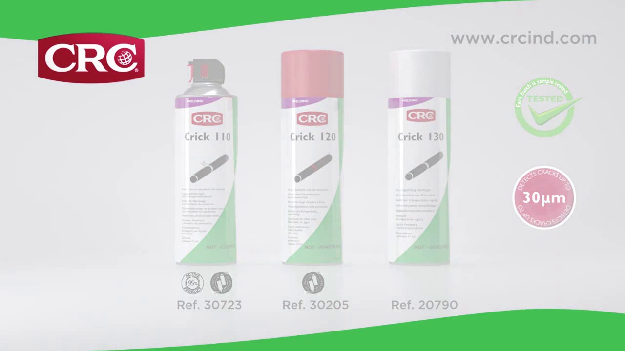 Набор для выявления дефектов сварки, трещин CRC Crick 110-120-130 - YouTube