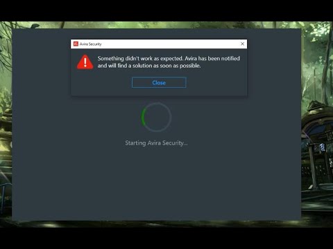 Error Avira Security Antivirus Something didn't work as expected. avira ...
