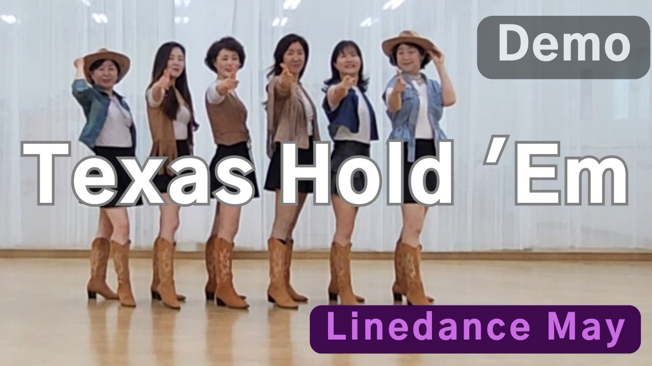Texas Hold 'Em Line Dance (Improver: Guylaine Bourdages) - Demo - YouTube
