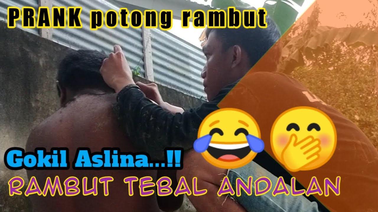 Potong rambut gaya batok | prank paling gokil pura pura bisa nyukur..😂😂 ...