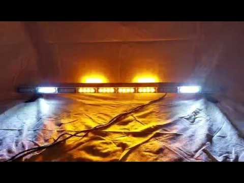 50" Amber LED Lightbar with Upgraded Mini Controller - YouTube