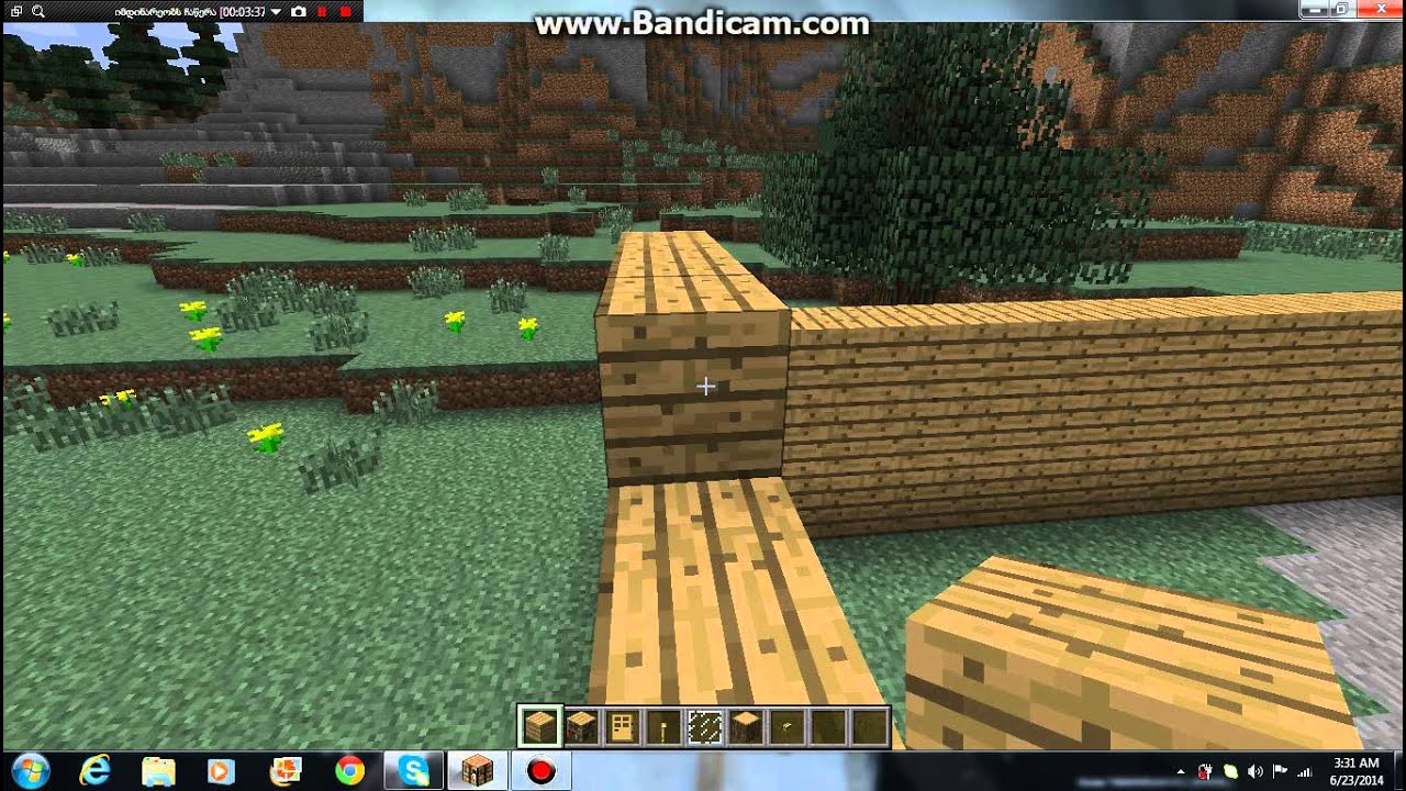 minecraftis saxlis asheneba - YouTube