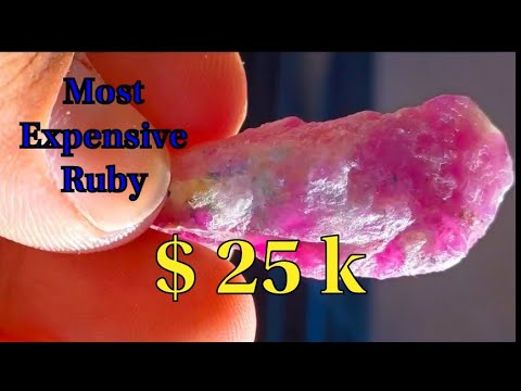 Most Expensive Natural Ruby Crystal | Afghan natural ruby worth several thousand dollars - YouTube