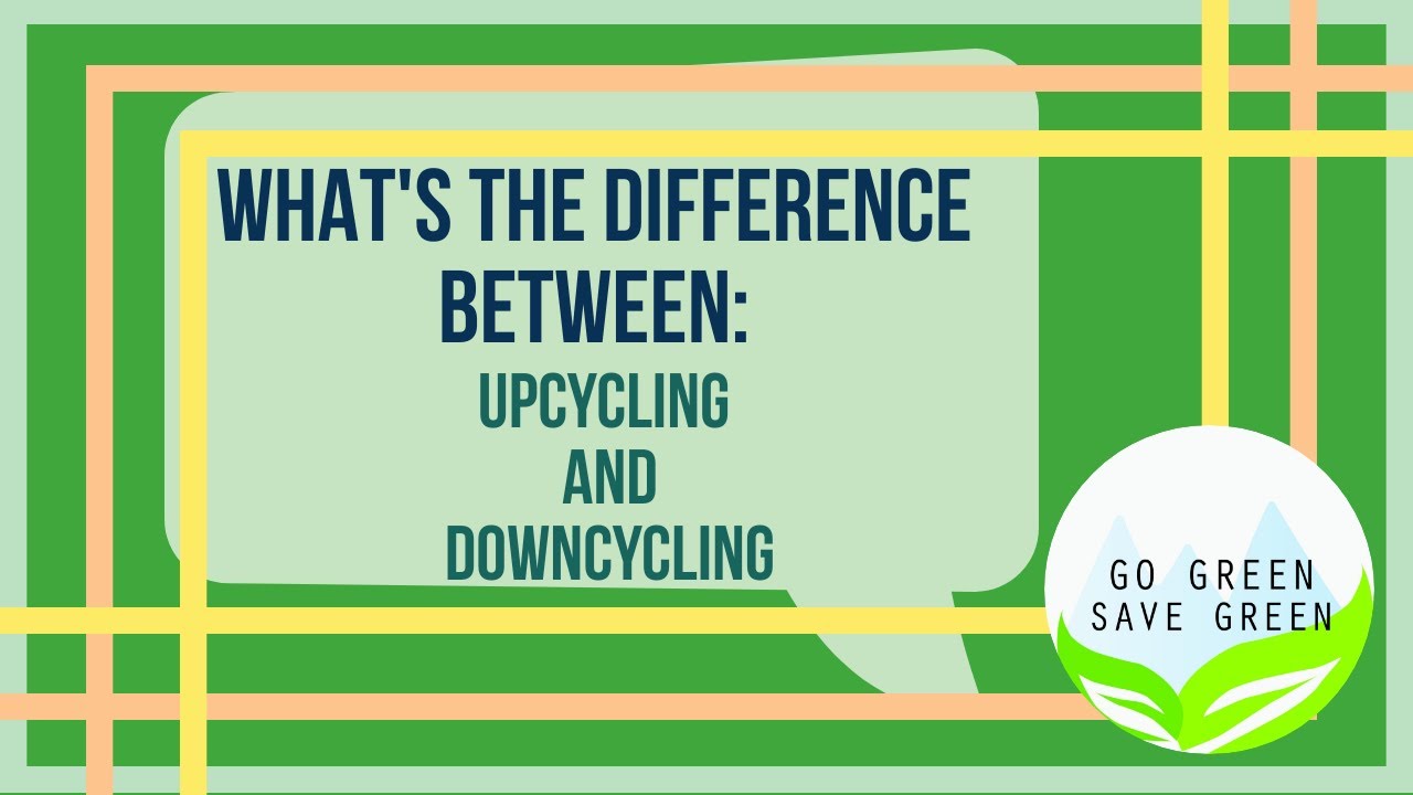 Recycling: Upcycling VS. Downcycling - YouTube