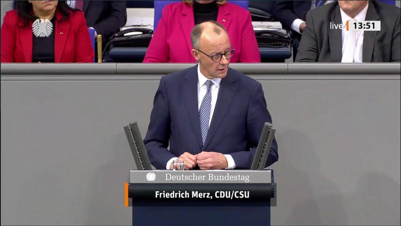 #Merzrede live aus dem Bundestag - YouTube