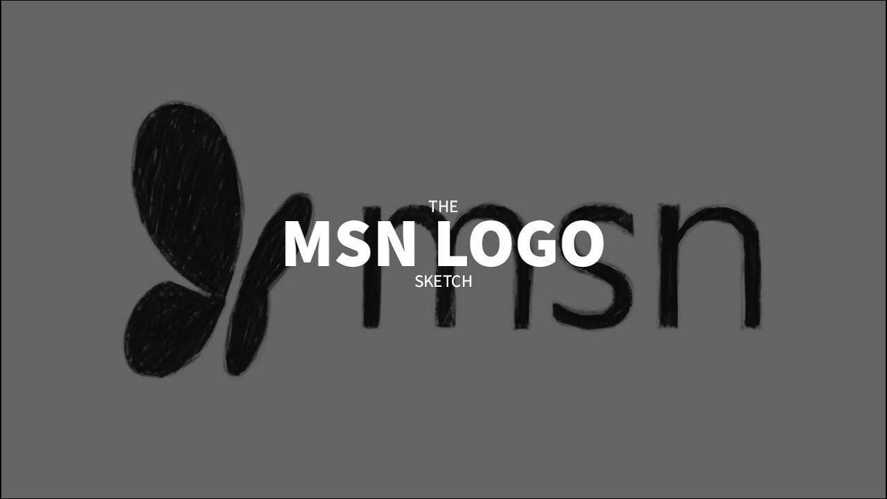 MSN Logo | Sketch #msn #logo #drawing #art #sketch #video #youtube # ...