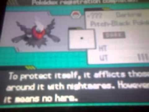 Pokemon black and white how to catch darkrai[AR CODE IN DESCRIPTION ...