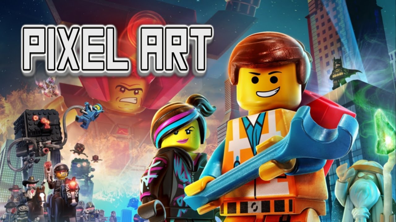 Emmet The Lego Movie Pixel Art Minecraft Speed build - YouTube