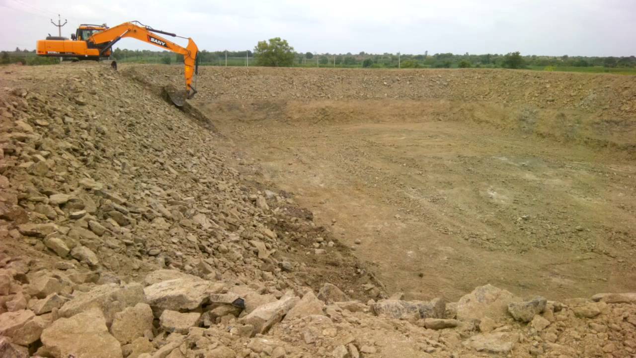 Farm Pond Excavation Advanced Farming - YouTube