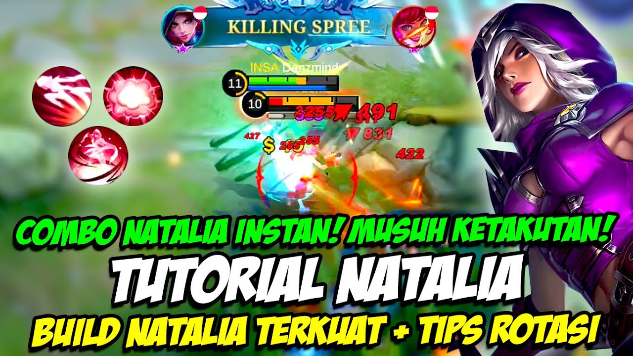 TUTORIAL NATALIA COMBO NATALIA + TIPS ROTASI NATALIA BUILD NATALIA 1 ...
