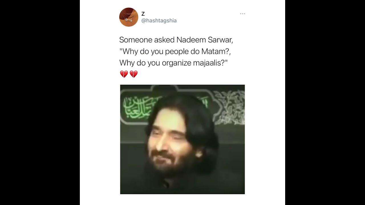 Why Shia's do Matam? @nadeemsarwar | Azadari | Muharram 2021 | Imam ...