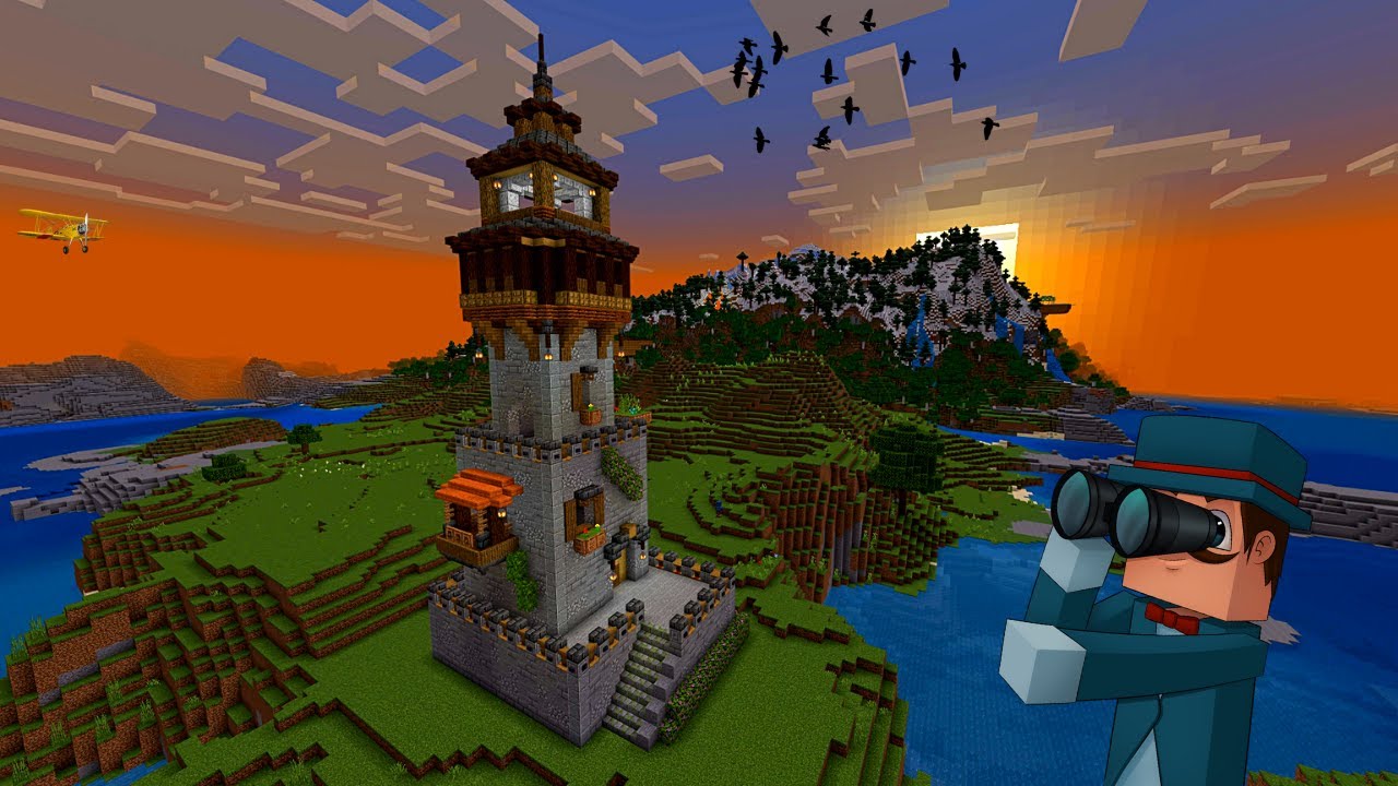 Minecraft Wie baut man einen mittelalterlichen Turm | Minecraft Turm ...