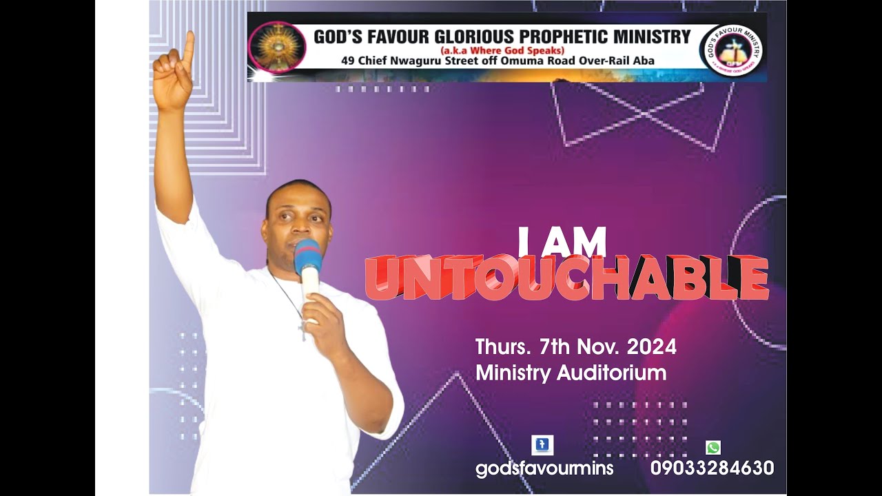 I AM UNTOUCHABLE WITH @anthonychukwuka9604 7TH NOV. (Live Broadcast ...