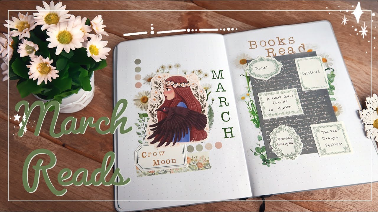 March 2024 Reading Journal Setup 🍀🌼| Reading Wrap Up! - YouTube
