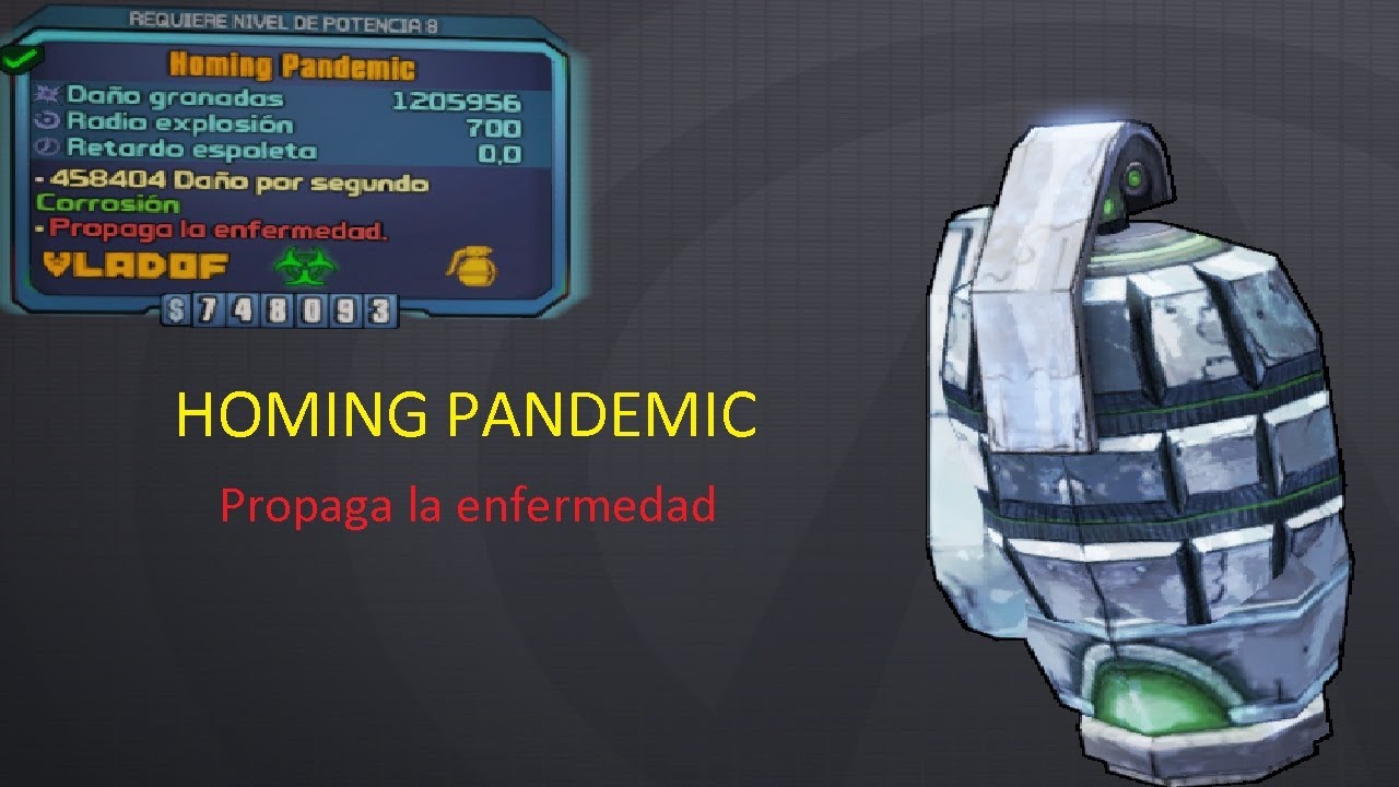 Borderlands 2 Guía de armas legendarias la pandemic ``Propaga la ...