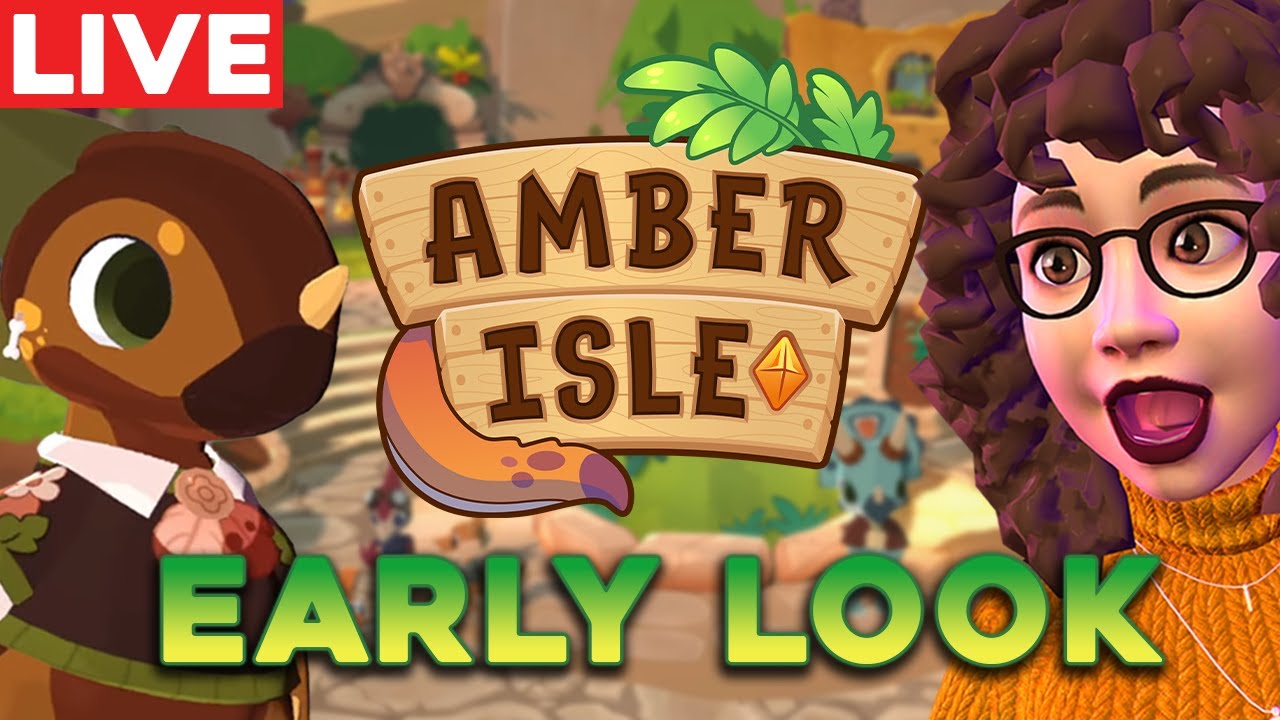 🔴LIVE - Amber Isle FIRST LOOK - Setting Up My Shop! - VTuber - YouTube
