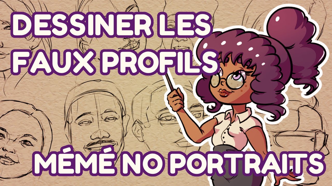 DESSINER les FAUX PROFILS - Mémé No Portraits - YouTube