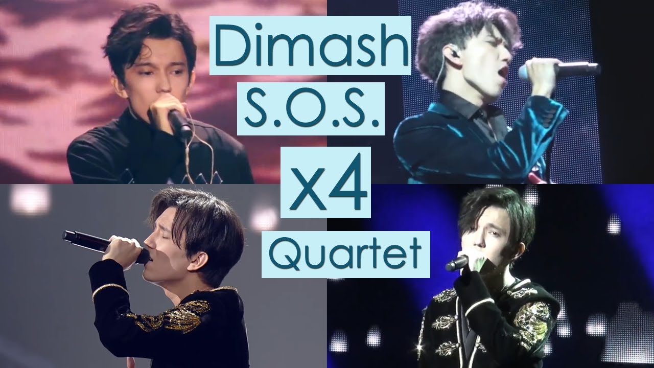 S.O.S. - Dimash x4 (КВАРТЕТ) + текст/перевод [Димаш Кудайберген SOS un ...